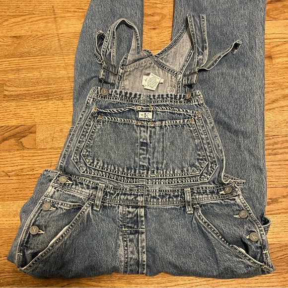 Calvin Klein | Pants & Jumpsuits | Vintage 9s Calvin Klein Ck Bib ...